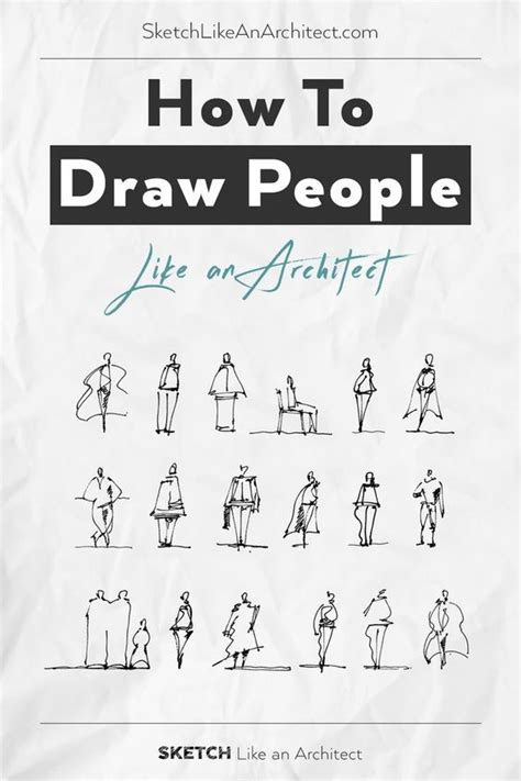 How To Draw Human Figure In Architecture