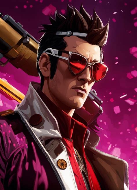 Travis Touchdown From The No More Heroes Series As An Apex Legends