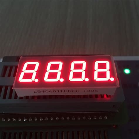 Ultra Red Digit Inch Segment LED Display Common Anode For Tempearture Humidity Indicator