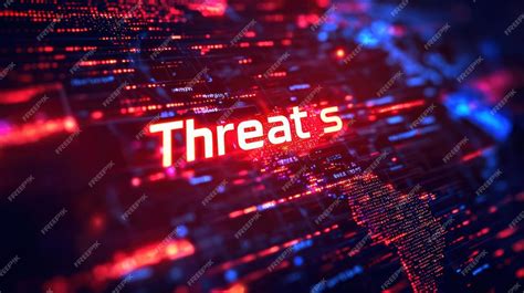 Cyber Threat Map With Global Attacks The Word Threats In The Attack