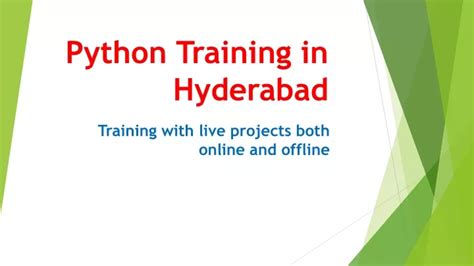 Ppt Python Training In Hyderabad Powerpoint Presentation Free Download Id
