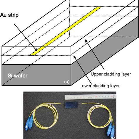 A Schematic Diagram Of A Au Strip Waveguide Based On Lr Spp And B