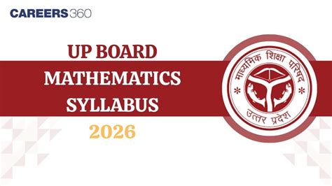 Up Board Class 12 Maths Syllabus 2026 Exam Pattern Marking Scheme And Pdf