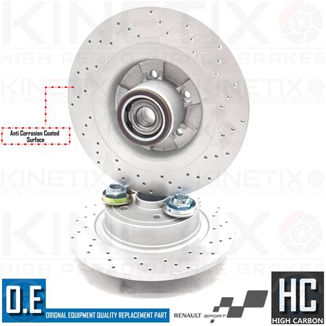 For Renault Megane Sport F1 Rs R26 230 Rear Drilled Brake Discs Brembo