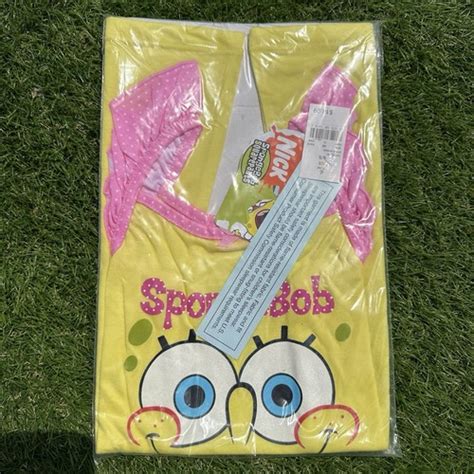 Nos 2007 Girls Size 45 Xs Nickelodeon Spongebob Squarepants Nightgown