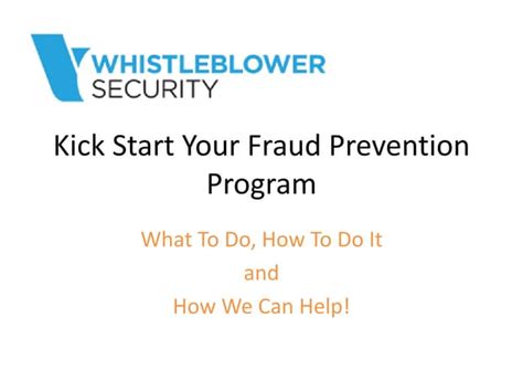 Presentation On Fraud Prevention Detection And Control Ppt