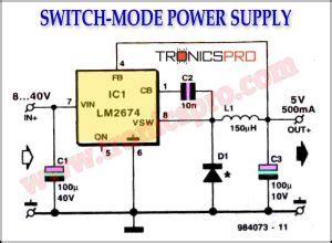 Switch Mode Power Supply Circuit Diagram TRONICSpro