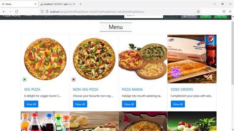 Online Food Delivery Project In Php With Source Code Pizza Delivery Project On Php Youtube