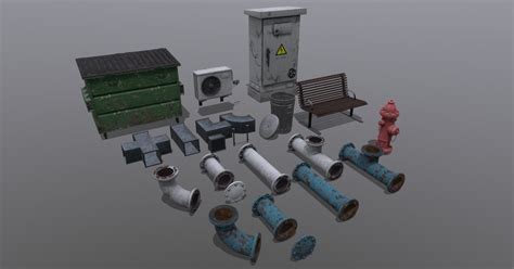 Urban And Utility Props 3d Industrial Unity Asset Store
