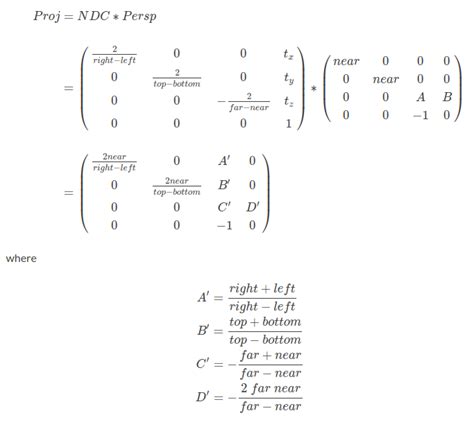 projection matrix in unity questions and answers unity discussions