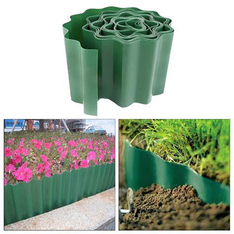 Plastic Garden Grass Fence Path Lawn Wall Edge Bor Grandado