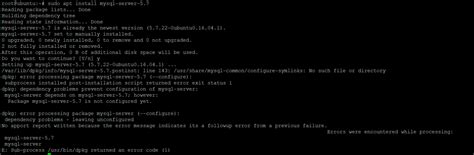 can t install mysql ubuntu 16 04 ask ubuntu