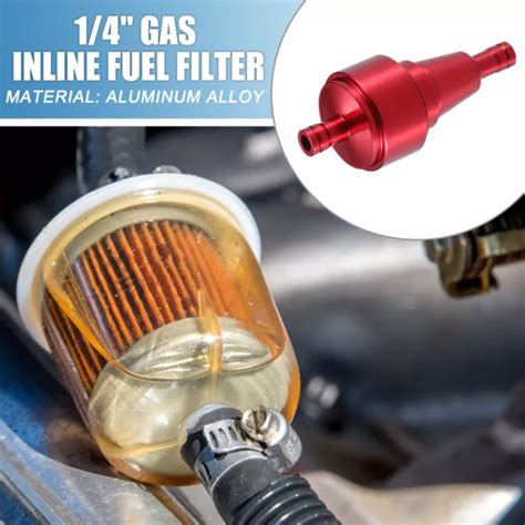 Universal Gas Inline Fuel Filter 6mm Od Gasoline Filter For Small Engines Red Eur 1033 Universal Gas Inline Fuel Filter 6mm Od Gasoline Filter For Small Engines Red Eur 1033