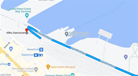 Vancouver Cruise Terminal Map
