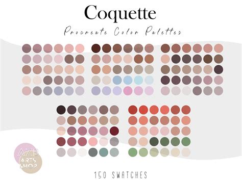 Coquette Procreate Color Palette Bundle Color Palette For Procreate