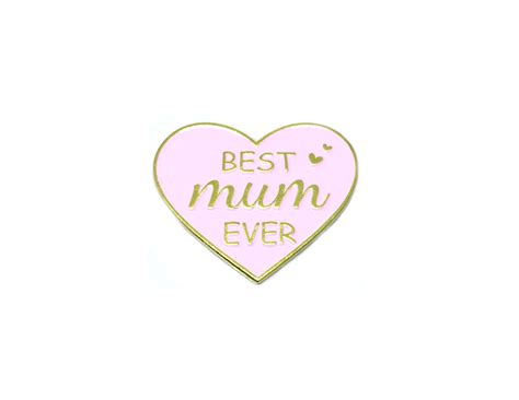 Best Mum Ever Heart Pin Finox