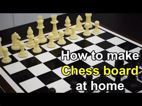 How to make chess board at home | DIY | chess boarding making - YouTube