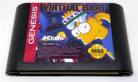 Virtual Bart Sega Genesis Mega Drive