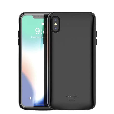 Чехол аккумулятор для iPhone XS MAX 5000 mah черный | Киев / PowerBox