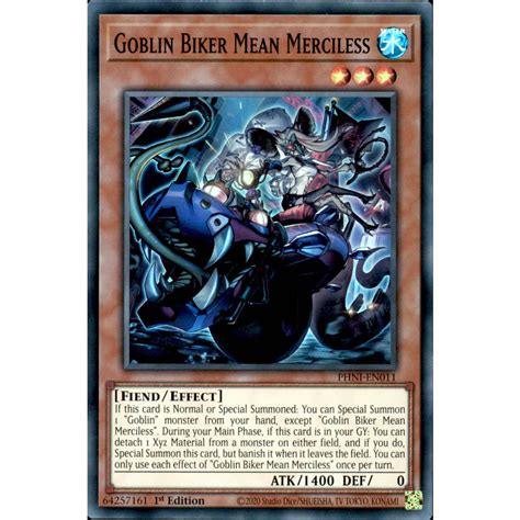 Goblin Biker Mean Merciless Phni En011 Yu Gi Oh Card
