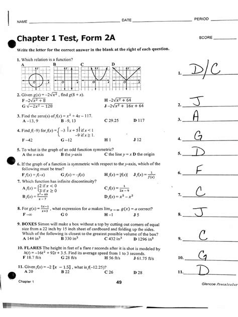 Final Exam Review Packet Answers Pdf