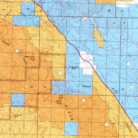 Alamo Lake Az Blm Surface Mgmt Map By Digital Data Services Inc