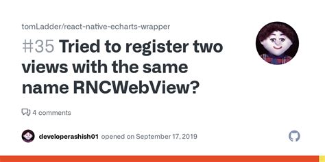 tried to register two views with the same name rncwebview · issue 35