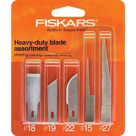 Fiskars Heavy Duty Assortment Blade Set 5 Pack Officeworks