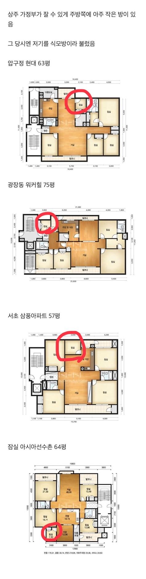옛날 한국 아파트 설계도에 꼭 있는 방 유머 움짤 이슈 에펨코리아