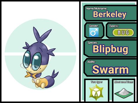 Pokemon I And T Oc Berkeley The Blipbug By Kumbathelion On Deviantart