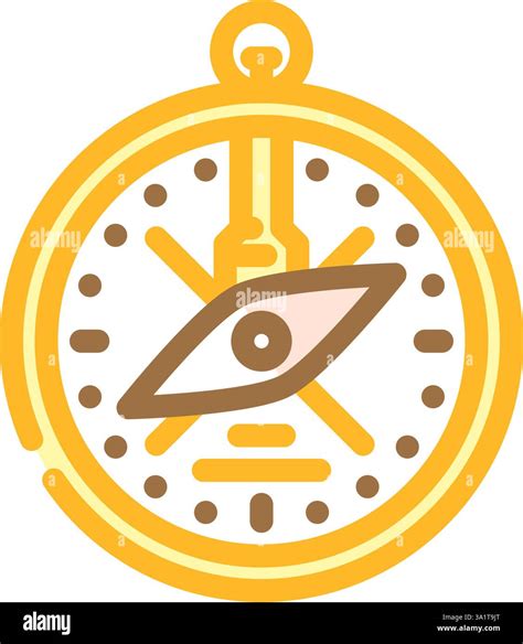 Ancient Compass Geographical Discoveries Color Icon Vector Illustration