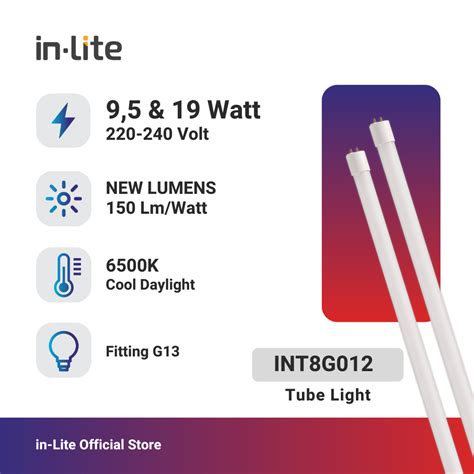Jual InLite Lampu Batten Tube Light LED INT8G012 9 5 19 Watt Shopee Indonesia