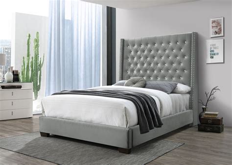 Sasha Queen Bed Grey Generation Trade Inc