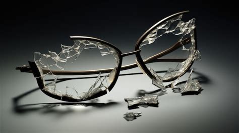 Premium Photo Broken Eyeglasses Broken Eyeglasses Frame
