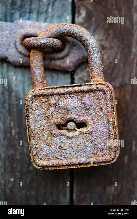 Old Rusty Lock Stock Photo Alamy