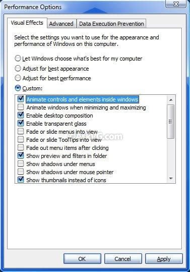 How To Enable Disable Animations In Copy Move Delete Dialog Box