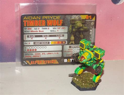 Battletech Timber Wolf [aidan Pryde] Legendary Hero Mech [clan Jade Falcon] 4630329778