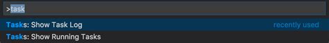 Show Task Log Command Shows Output Issue Microsoft Vscode Github