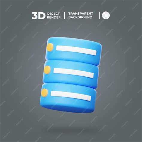 Premium Psd 3d Database Digital