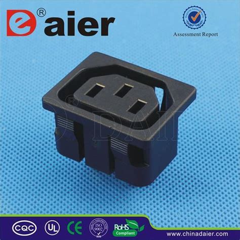 Black Femal IEC C13 Power Socket Power Socket And Black Femal Power Socket