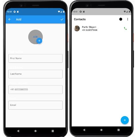 Contacts Flutter Awesome