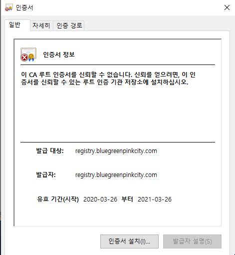 windows server 2019 private docker registry 만들기 tls설정 포함 기록하는 개발자의