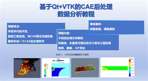 【好课白名单】基于qt Vtk的cae软件后处理数据可视化分析教程——面向工程实践openfoam后处理分析航空 仿真秀视频课程