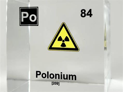 Polonium Element Cube Engineered Labs