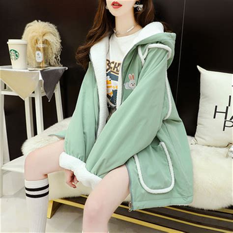 Badu Bg Есенно зимни якета Палта Дамски дрехи Ежедневни двустранни качулки Свободни големи