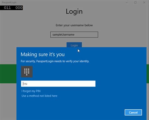 Create A Windows Hello Login App Uwp Applications Microsoft Learn