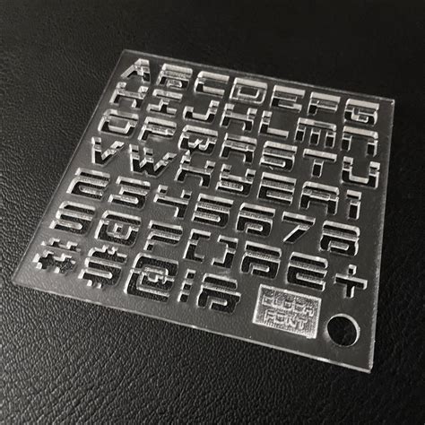 Clock Font Stencil Glowforge Shop
