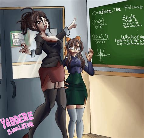 Fan Made Yandere Sim Promo Art Mida Had To Be Trained And Work As An Intern Before She Could