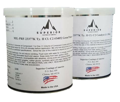Mil Prf 23377k Type Ii Class C2 2 Gallon Kit Superior Coatings Of
