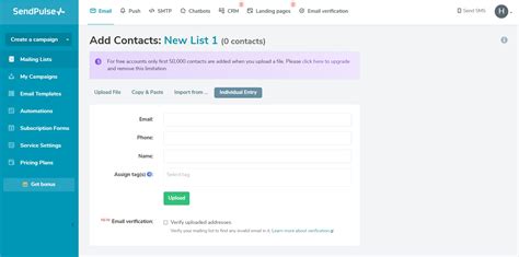 Step By Step Sendpulse Instruction